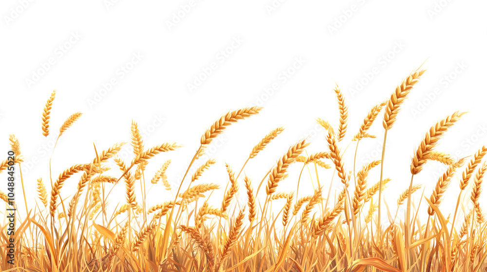 Wheat field on transparent background, wheat field png clip art ...