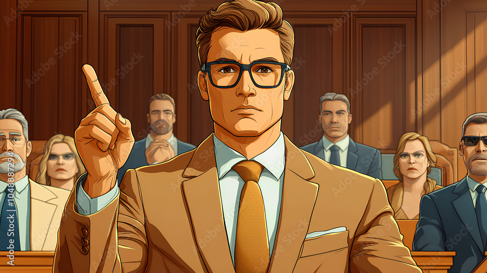 Man swears before a jury and judges in a trial, he is a witness or a ...