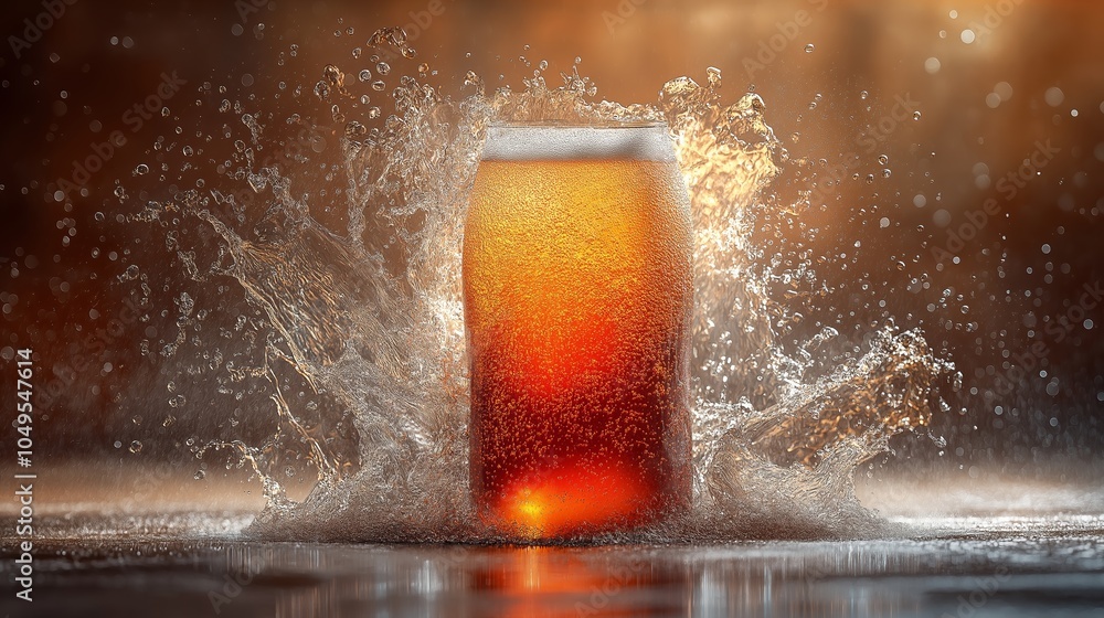 Very Long Cylinder Glass Filled with Cola Bubbles in a Realistic Modern ...