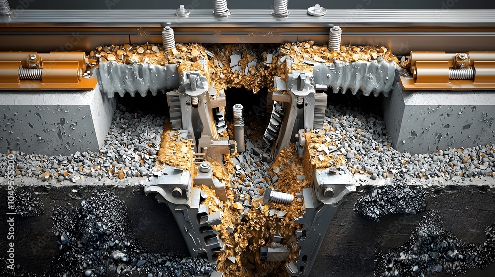 Detailed cross section showcasing the layers and components that make ...