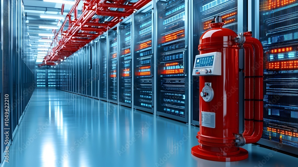 Data Center Fire Suppression System with Alarm Control Unit Automated ...