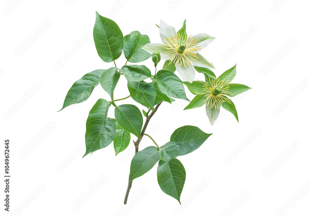 Photo of passiflora edulis with leaves .Transparent background ...