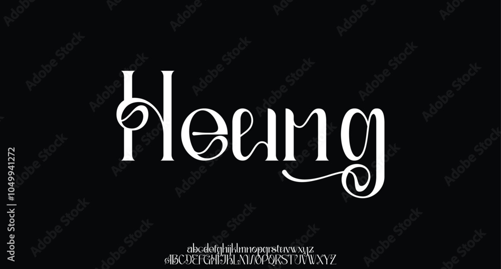 Elegant Font. Luxurious Glamour Exclusive Regular Font. Uppercase ...