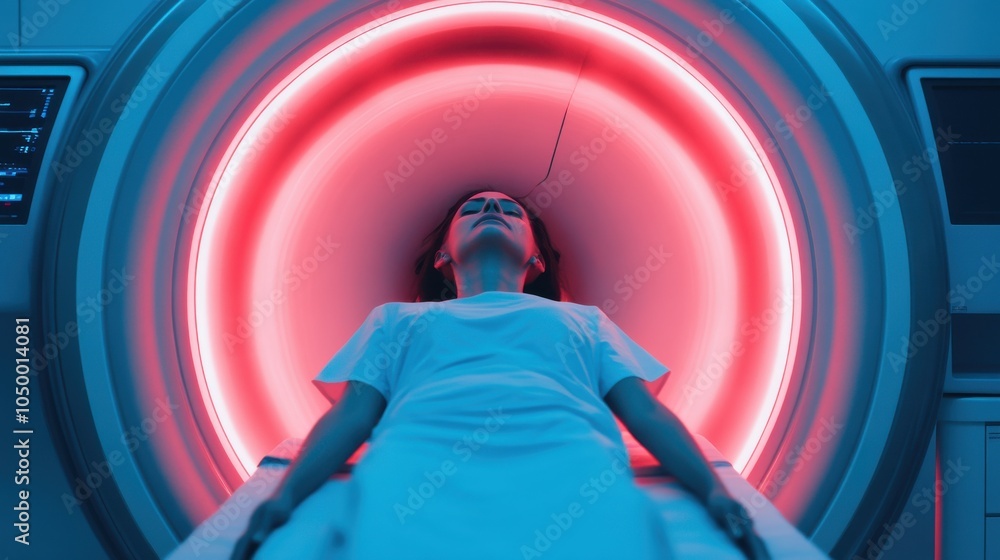 Patient on CT Scanner Bed in Medical Environment Stock Photo | Adobe Stock