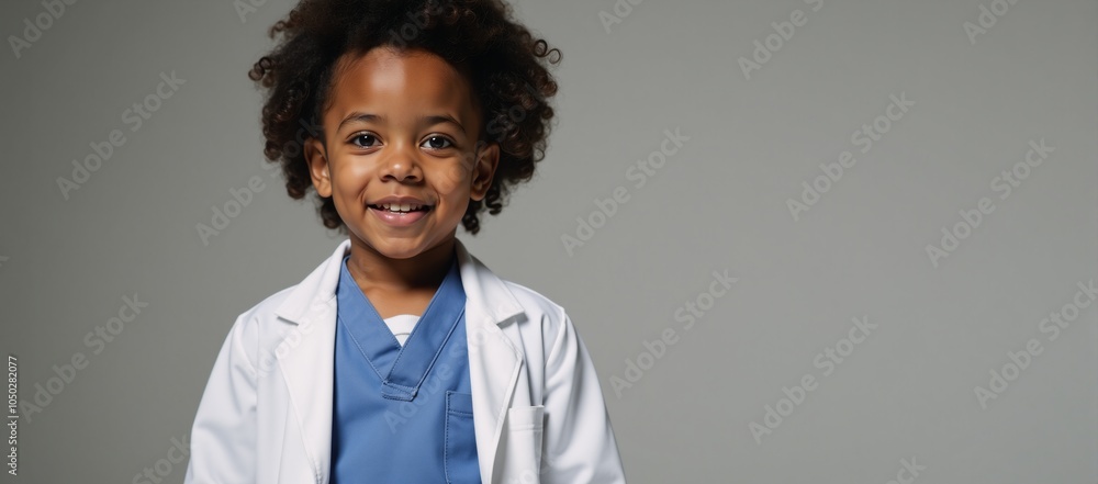 Ambitious African American Child Aspiring to be a Doctor High ...