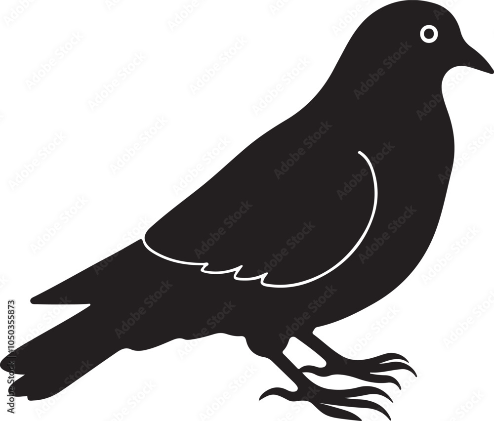 Dove peacemaker silhouette, vector. Dove illustration, symbol of peace ...