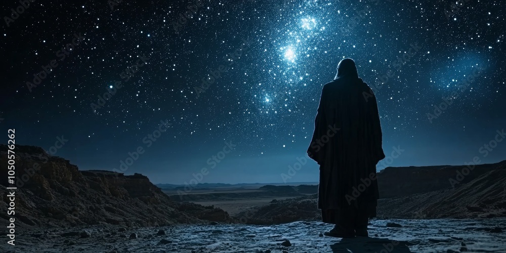 Abraham Counts the Stars on the Steppes: Abraham stands on the steppes ...