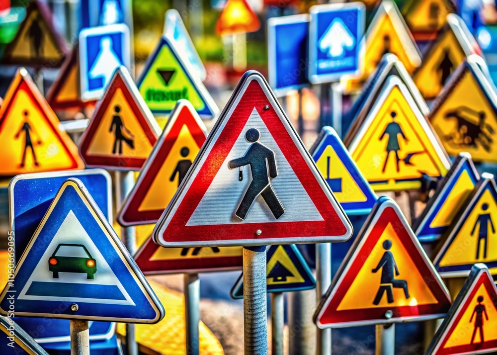 Macro Photography of Road Signs Capturing Details and Textures for ...