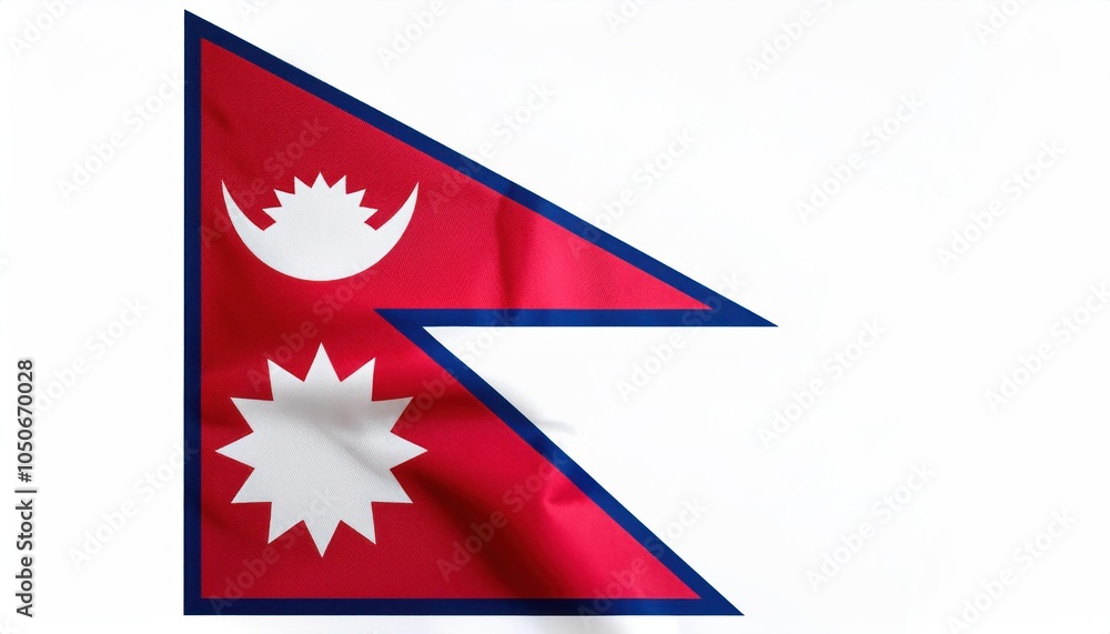 Nepali Flag National Symbol of Nepal Stock Photo | Adobe Stock