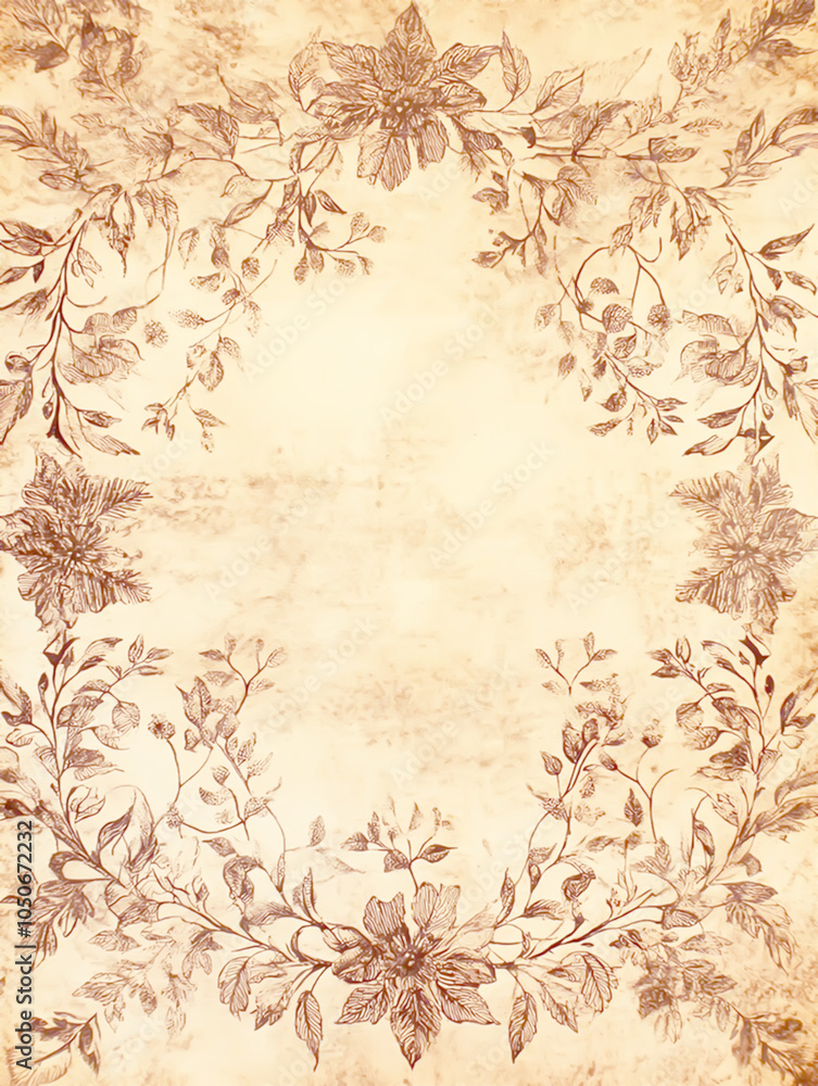 Old paper. Sepia paper. Victorian paper style. Frame. A lot of free ...