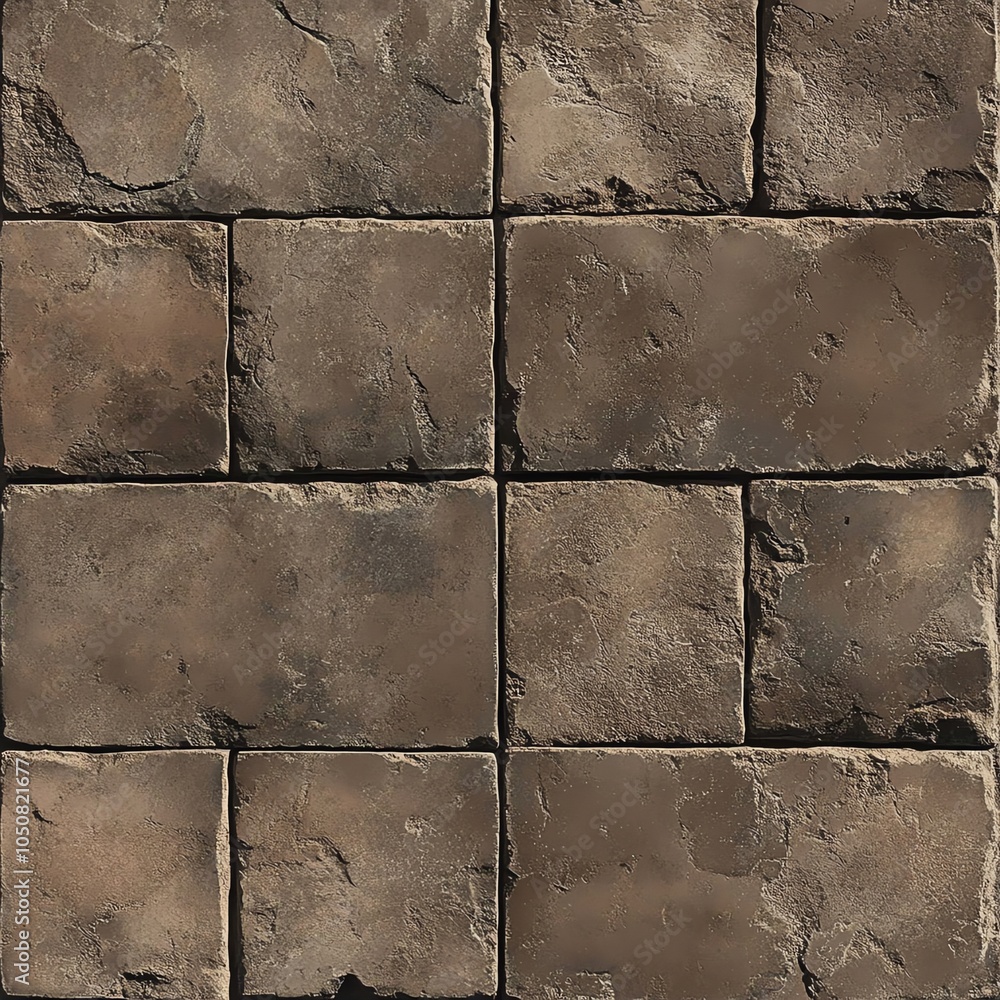 Foto de Stock Seamless clay brick texture, smooth and uniform, tileable ...