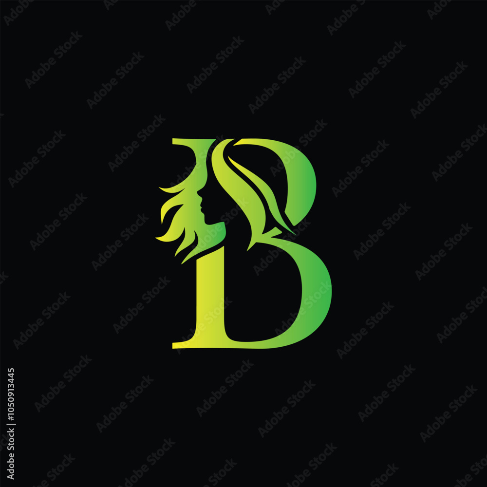 Letter B beauty logo design, B spa logo desigin template Stock Vector ...