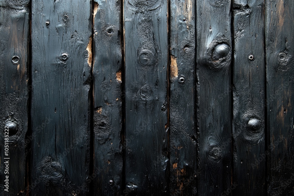 Dark wood plank texture with knots. This image is perfect for adding a ...
