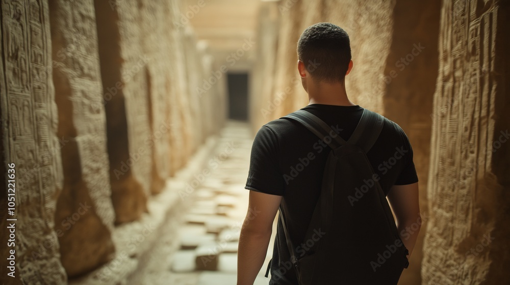 The Path Less Traveled: A solitary traveler ventures through the ...