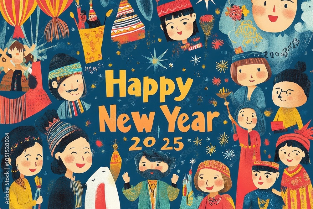 Cultural Celebration Collage: Images from various New Year celebrations ...
