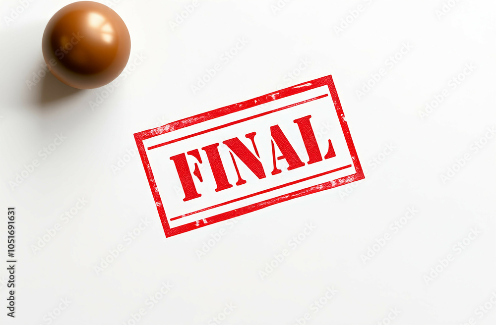 final red stamp white background Stock Illustration | Adobe Stock