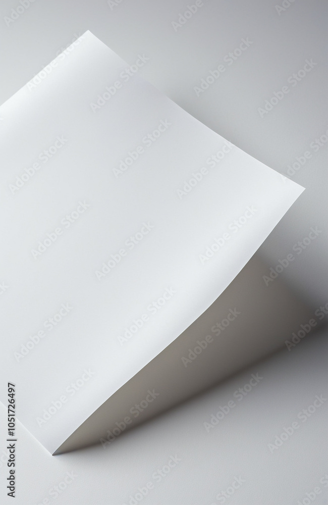 Professional floating A4 paper sheet mockup for business and ...