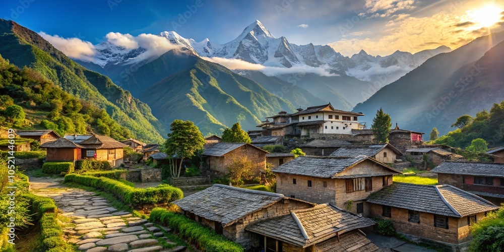 Stunning Architectural Photography of Ghandruk Mountain Village in ...