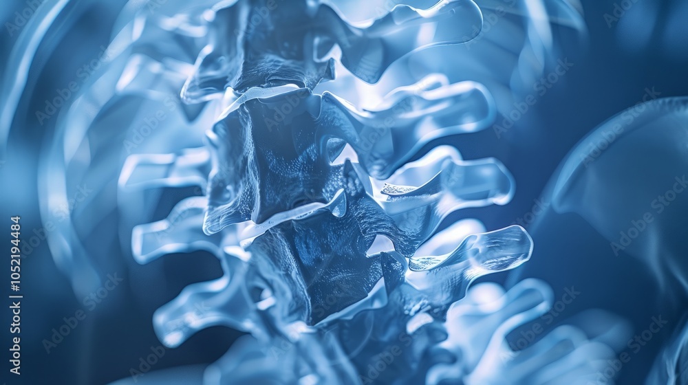 Stock-Illustration „Thoracic Spine Compression Fracture X-ray ...