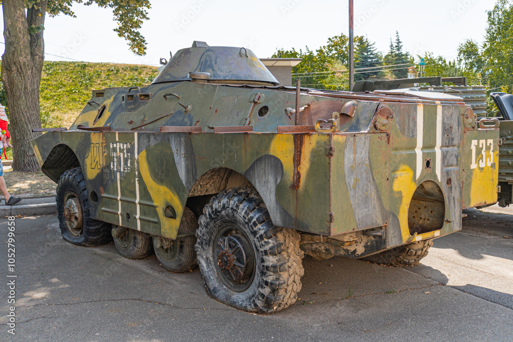 Combat reconnaissance patrol vehicle BRDM-2 is the main tactical ...