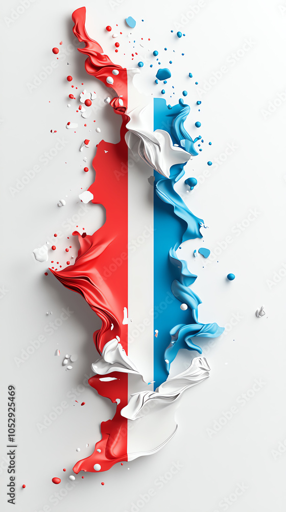 A creative representation of costa rica's geography embraced by its ...