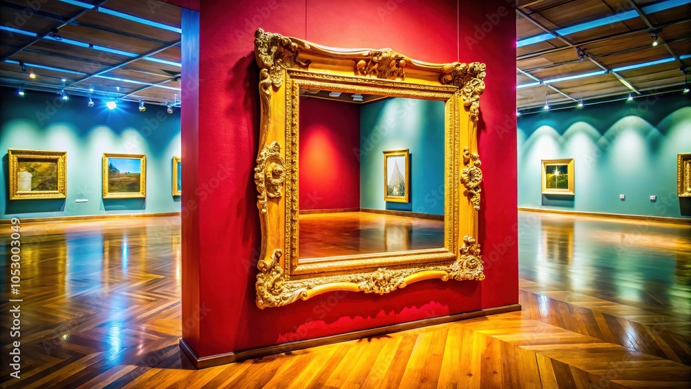 The empty frame serves as a canvas for imagination, urging visitors to ...