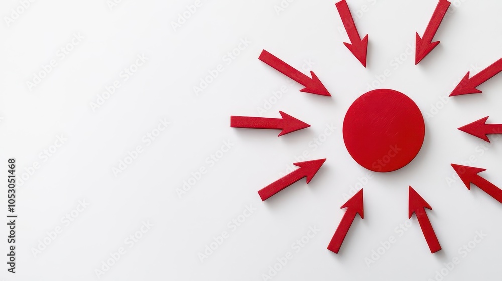 Nichefocused marketing strategy diagram with arrows pointing toward a ...