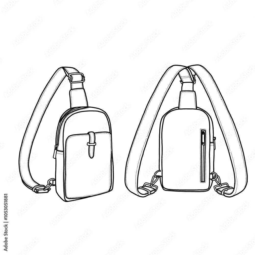 Women lady's small sling bag for women cross body sling chest bag for ...