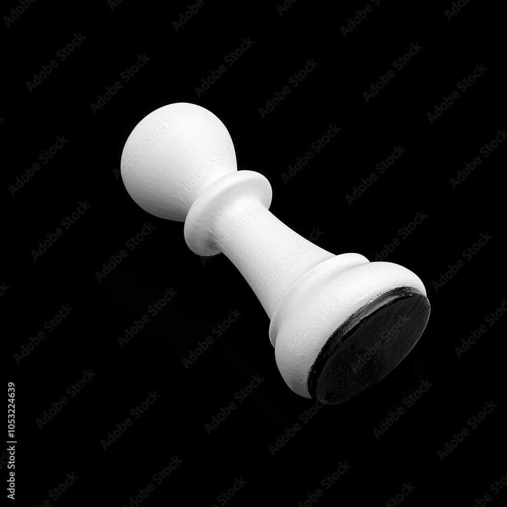 Strategic moves the symbolism of a chess pawn in game theory Stock ...