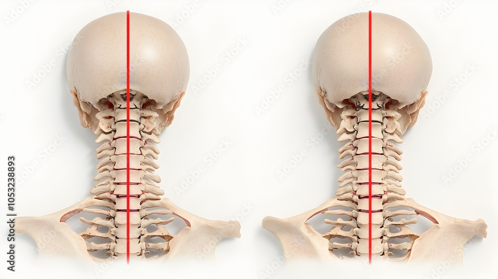 This image shows an X ray of a person s spine which has been diagnosed ...