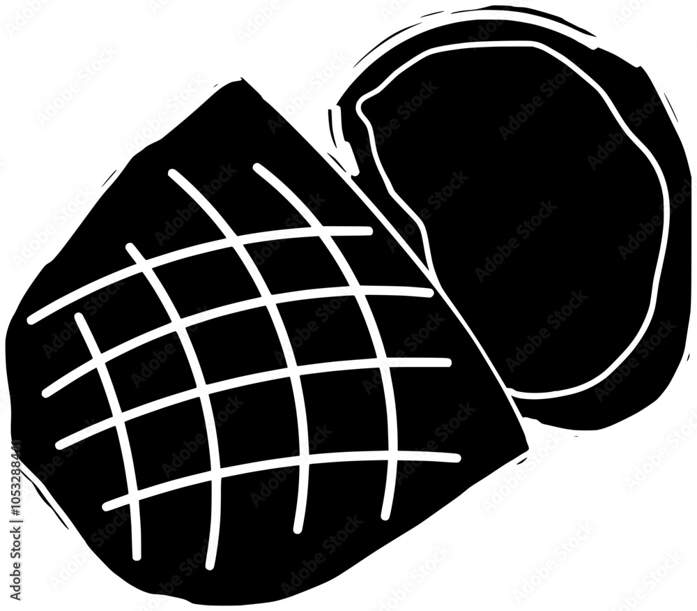 beef illustration meat silhouette jerky logo snack icon food outline ...