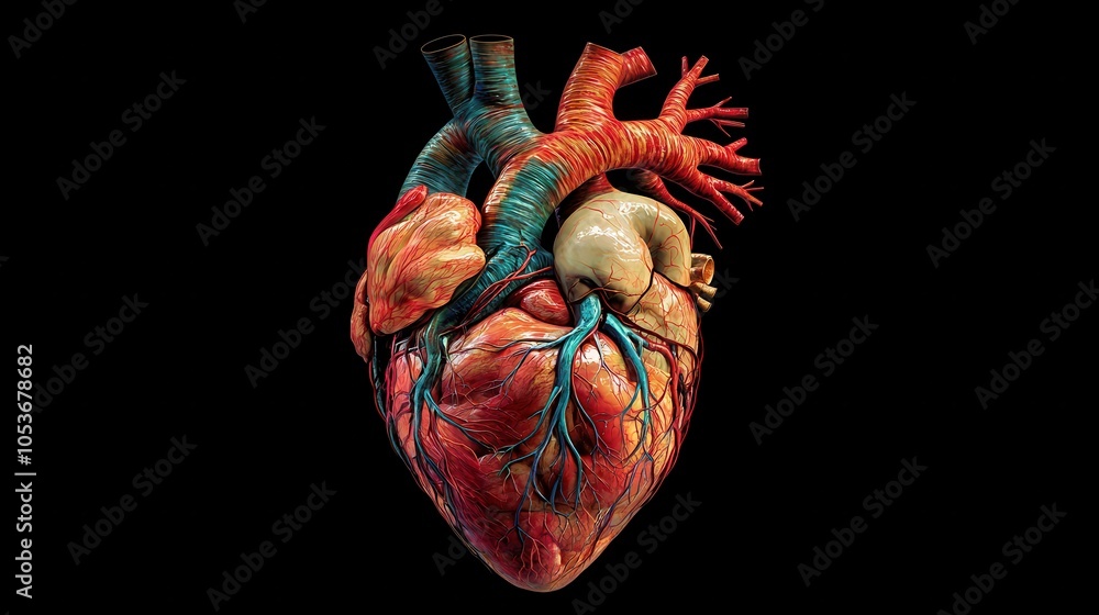 Ilustración de Stock A highly detailed medical illustration of the ...