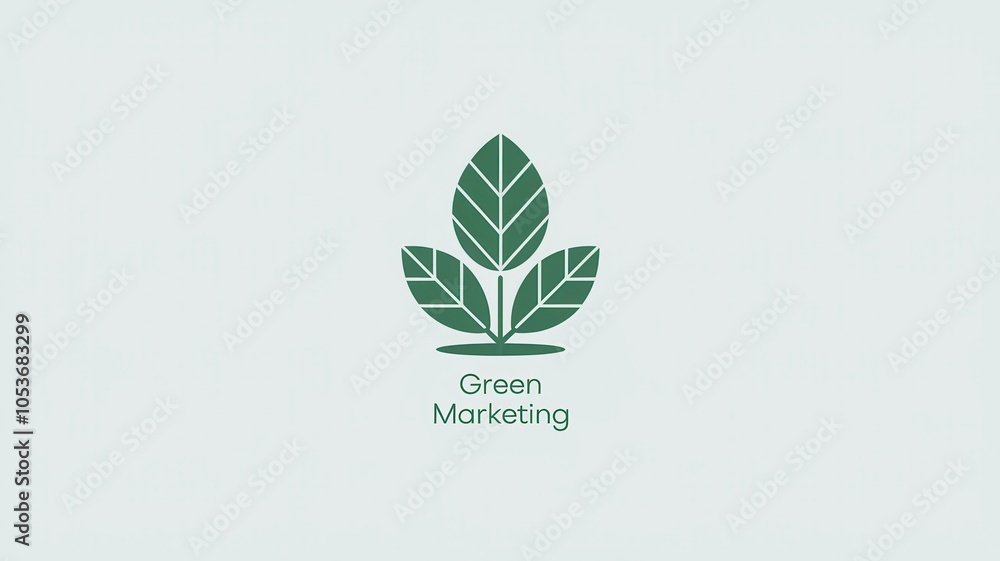 Green leaf symbol or icon representing eco friendly business renewable ...