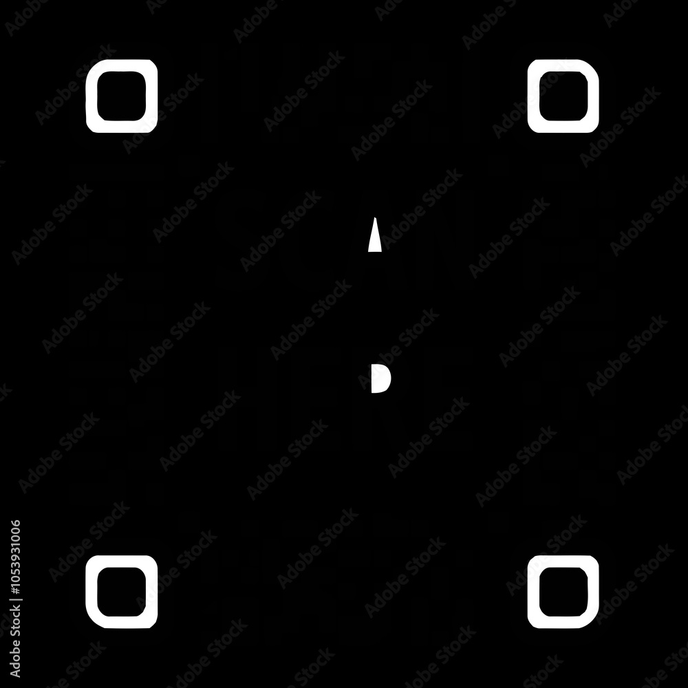 Scan me QR code blank frame. printable scan here sticker template for ...