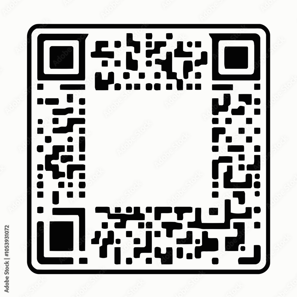 Scan Me Qr Code Blank Frame Printable Scan Here Sticker Template For