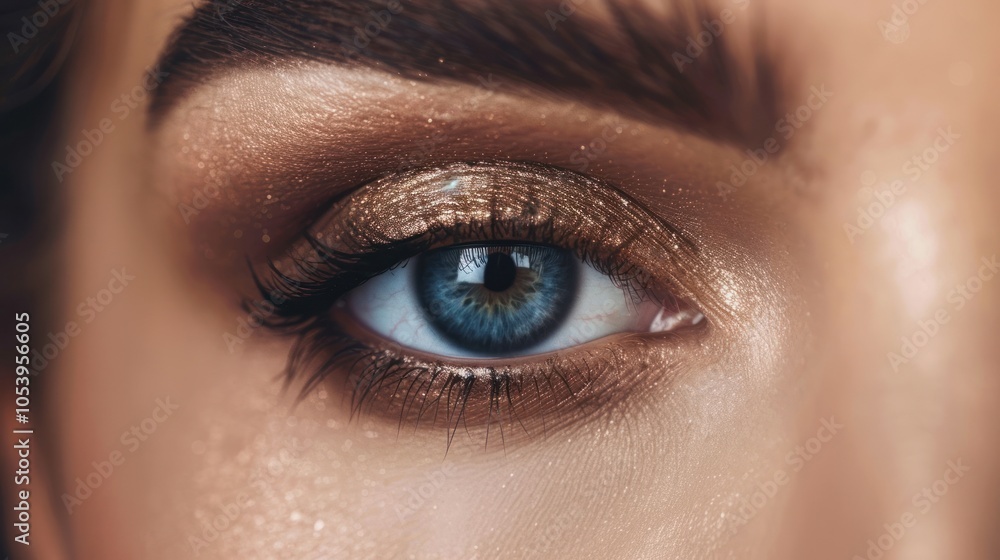 Makeup artists apply eyeshadow to add dimension and visual interest, AI ...