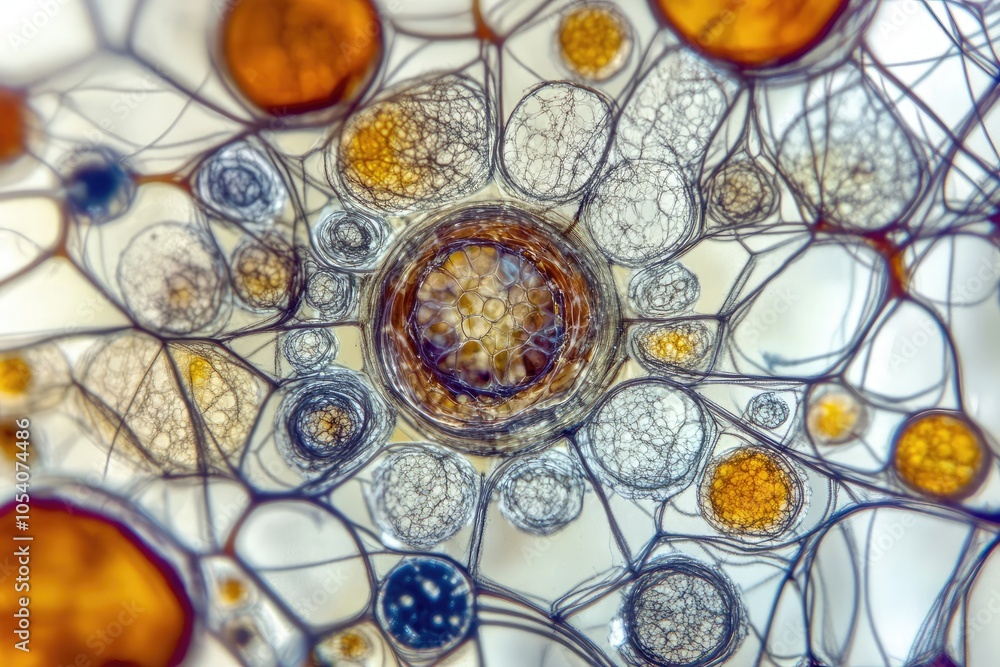 Ilustración de Stock Investigación de Microorganismos Microbiólogos ...