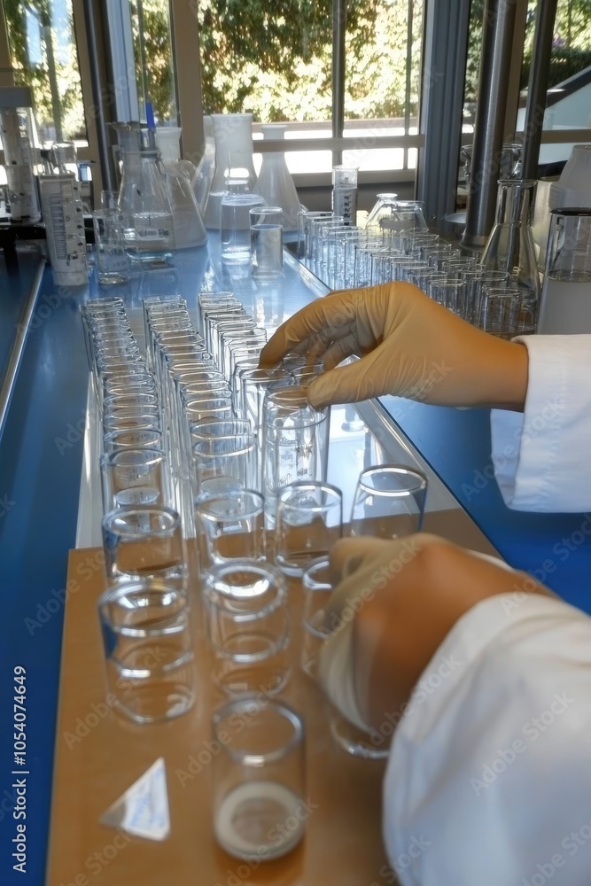 Ilustración de Stock Investigación de Microorganismos Microbiólogos ...