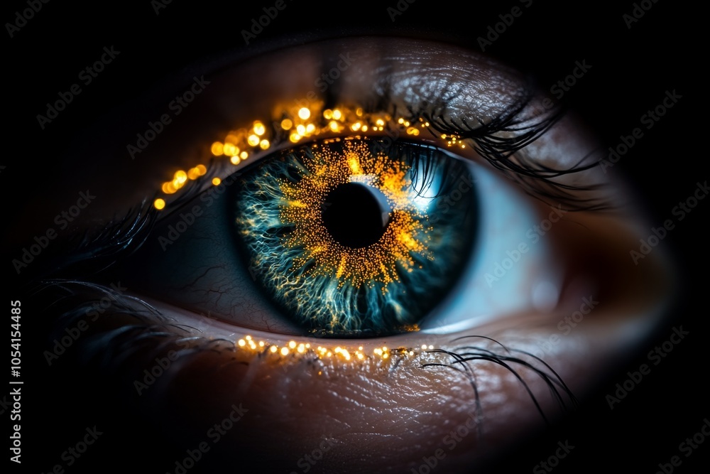 Stem cells transforming into eye cells, with the beginning structures ...