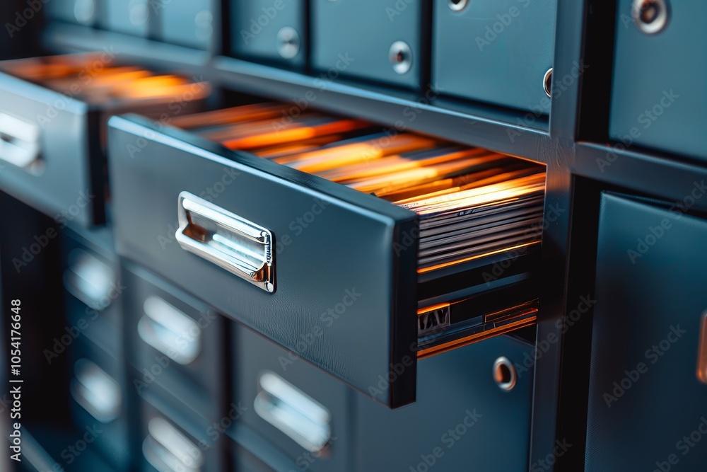 visualizing a cloud database for document storage, featuring an open ...