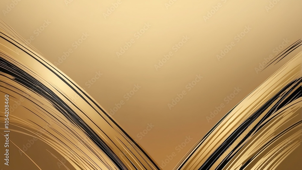 comic or manga speed lines border frame on gold background Stock ...