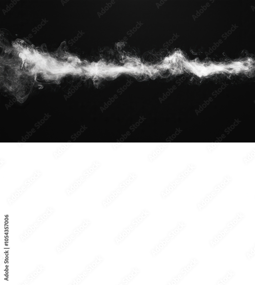 Realistic smoke effect with transparent background for design and ...