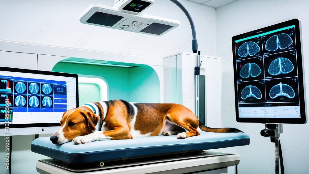 Advanced AI technology analyzing various medical imaging types X-rays ...