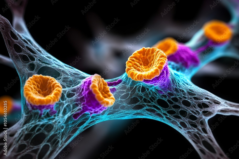 Stem cells transforming into skeletal muscle fibers, with each phase ...