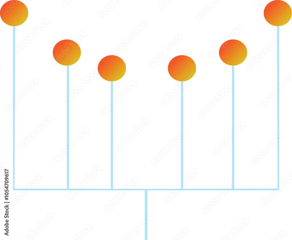 Tree infographic design. Infographic timeline background. A diagram of ...