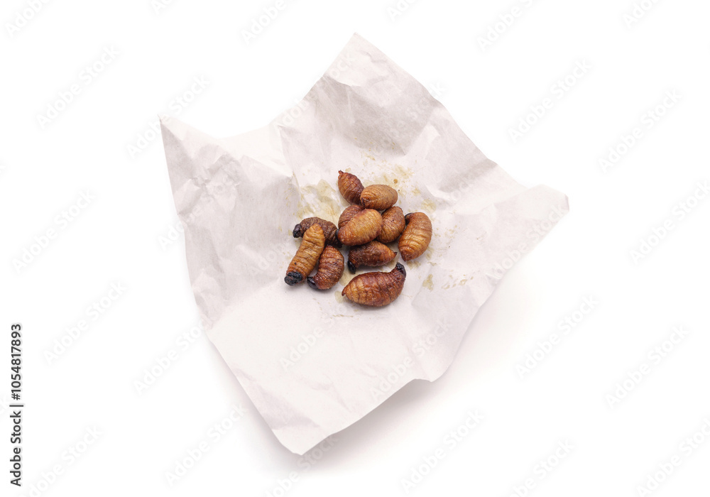 Deep fried insects a very popular snack street food in Thailand. Fried ...