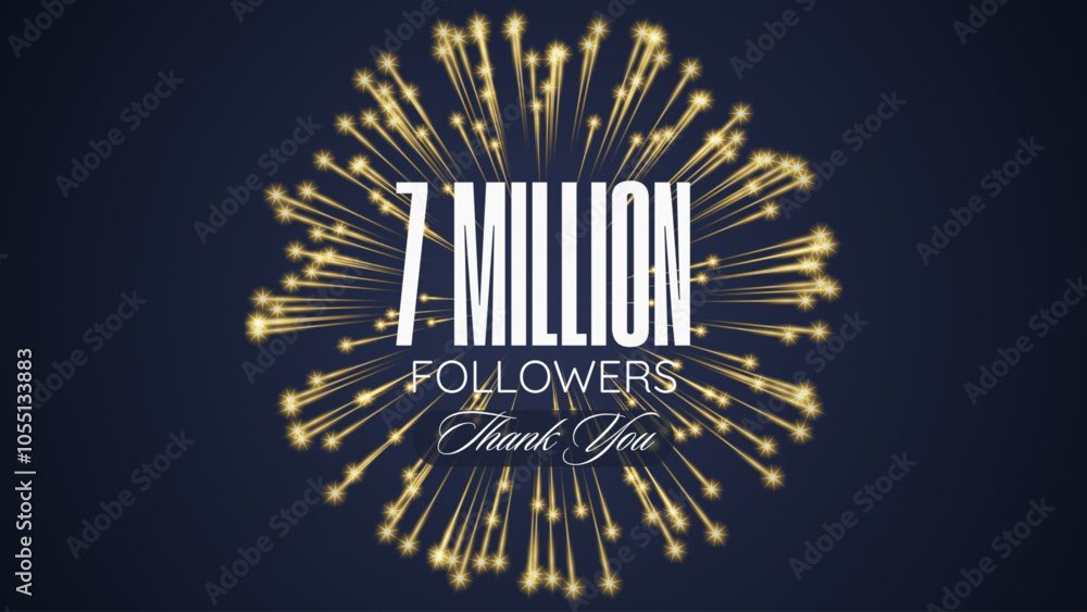 Thank you followers peoples, 7m online social group, happy banner ...
