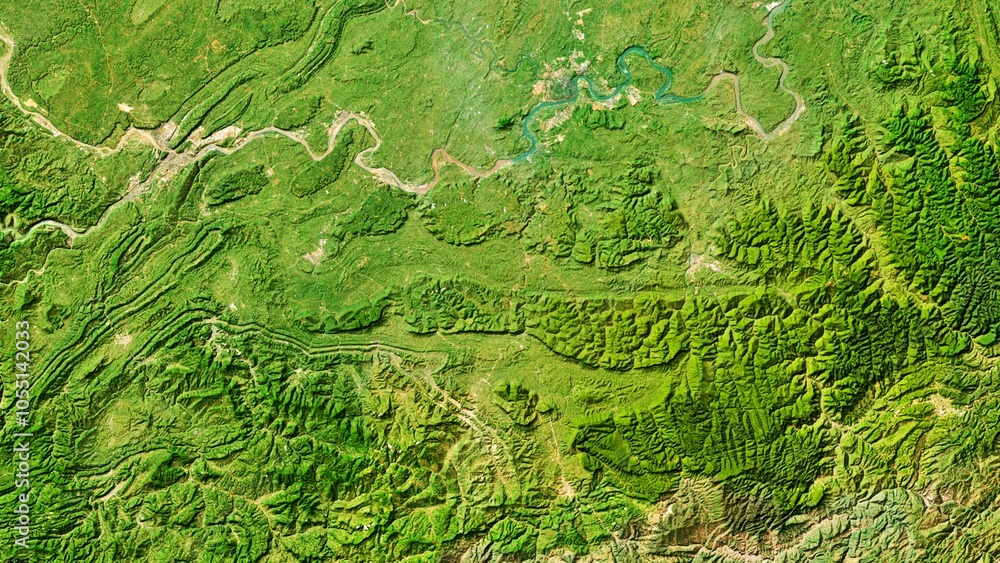 4K Amazing Scenic in China Map, High Resolution Satellite View With No Border, Widescreen 4K ...