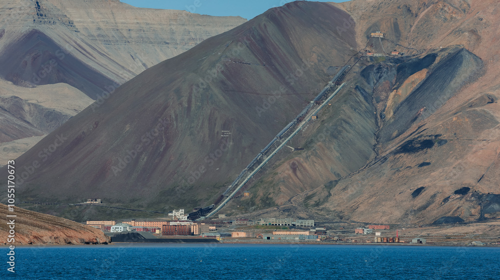 Exploring the abandoned mining town of Pyramiden on the coast of ...