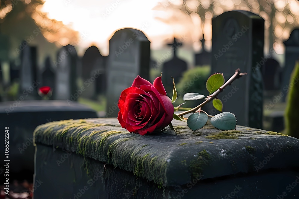 In accordance with religious custom a single flower is placed at the ...